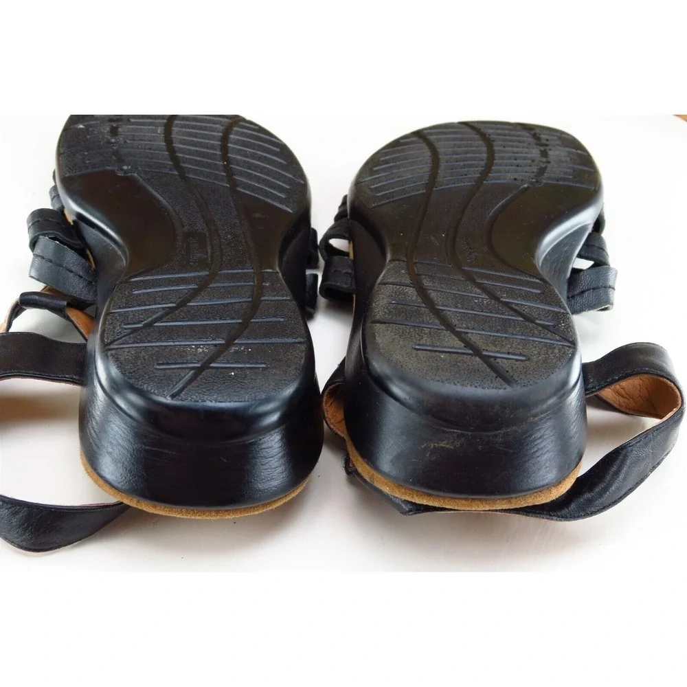 Easy Spirit | Shoes | Easy Spirit Sz 7 M Black Gladiator Leather Women ...